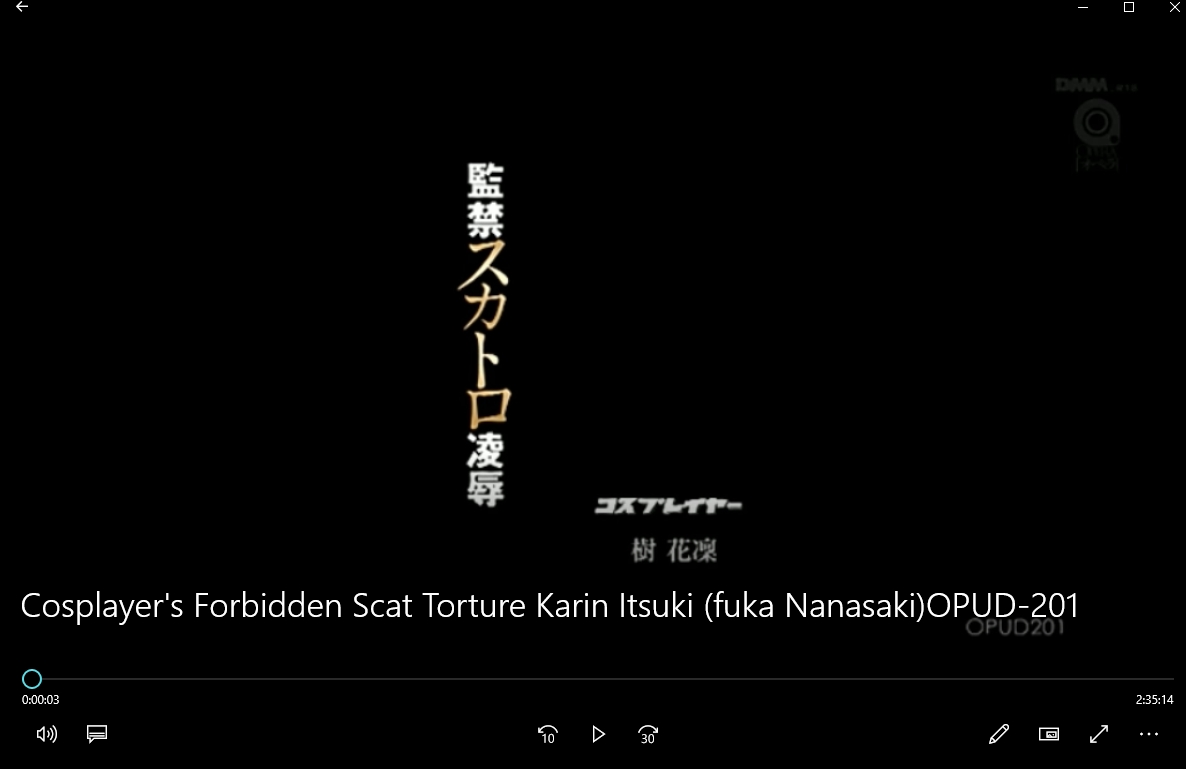 【超重口注意！！】Cosplayer’s Forbidden Scat Torture Karin Itsuki (fuka Nanasaki ...